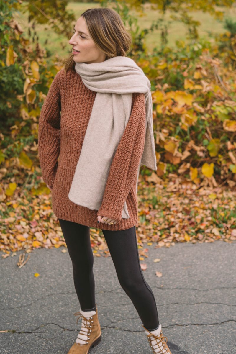 How to Wear An Oversized Sweater: Layer it, Go Monochrome